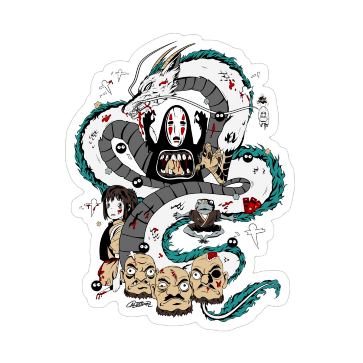 "Faceless Spirits" Sticker – Calidoscopic